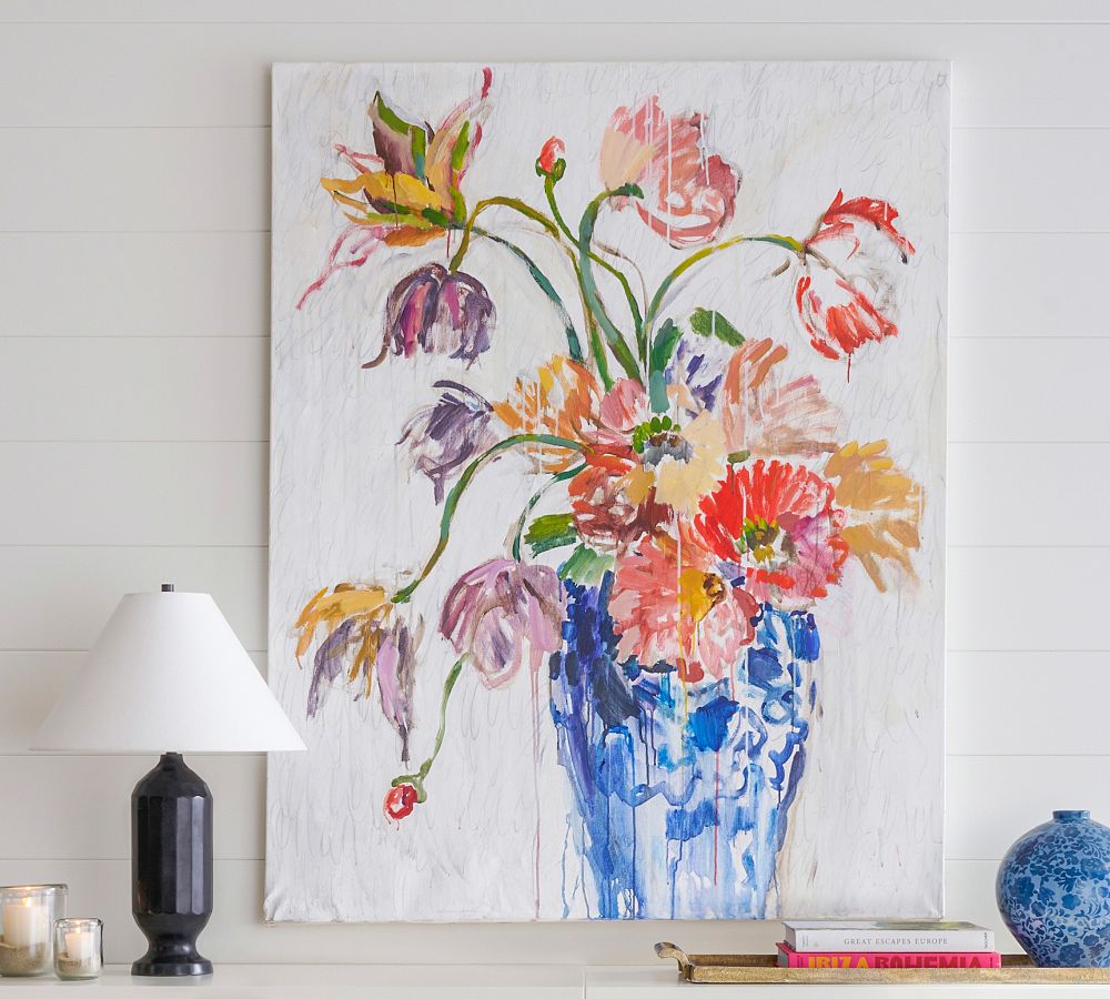 Parrots, Flames and Poppies by Lauren Herrera | Pottery Barn