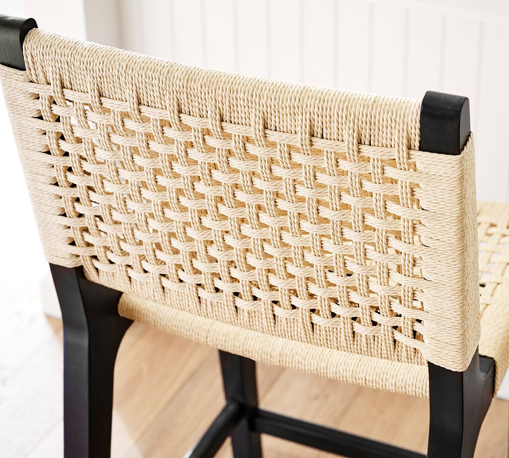 Fenton Woven Counter Stool | Pottery Barn