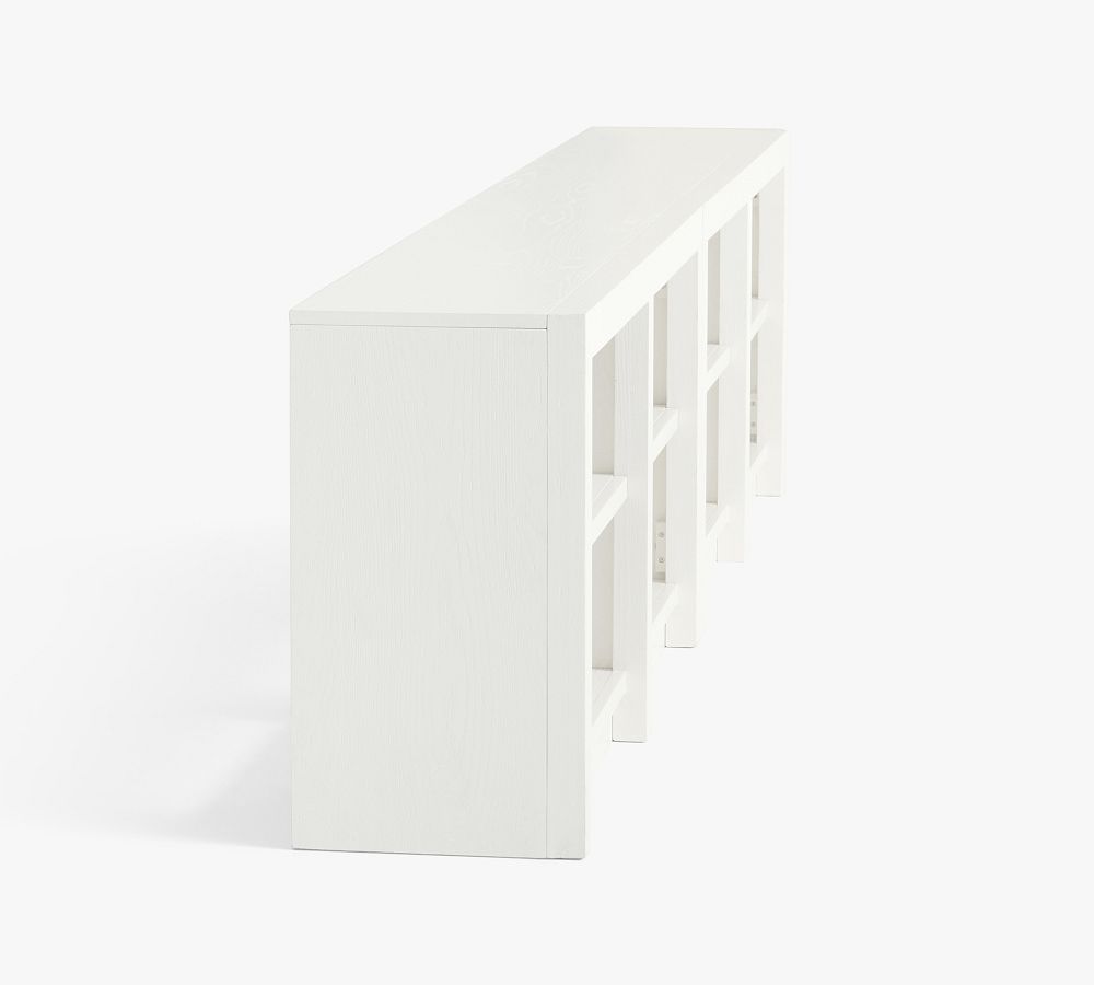 Dillon Long Low Console Bookcase | Pottery Barn