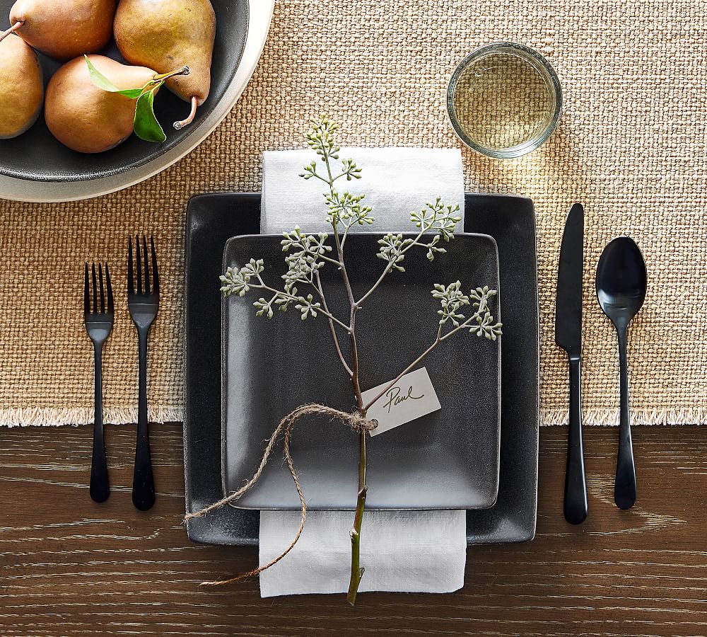 Mason Square Dinner Plate | Pottery Barn