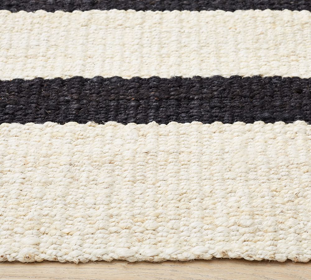 Danton Striped Jute Rug | Pottery Barn
