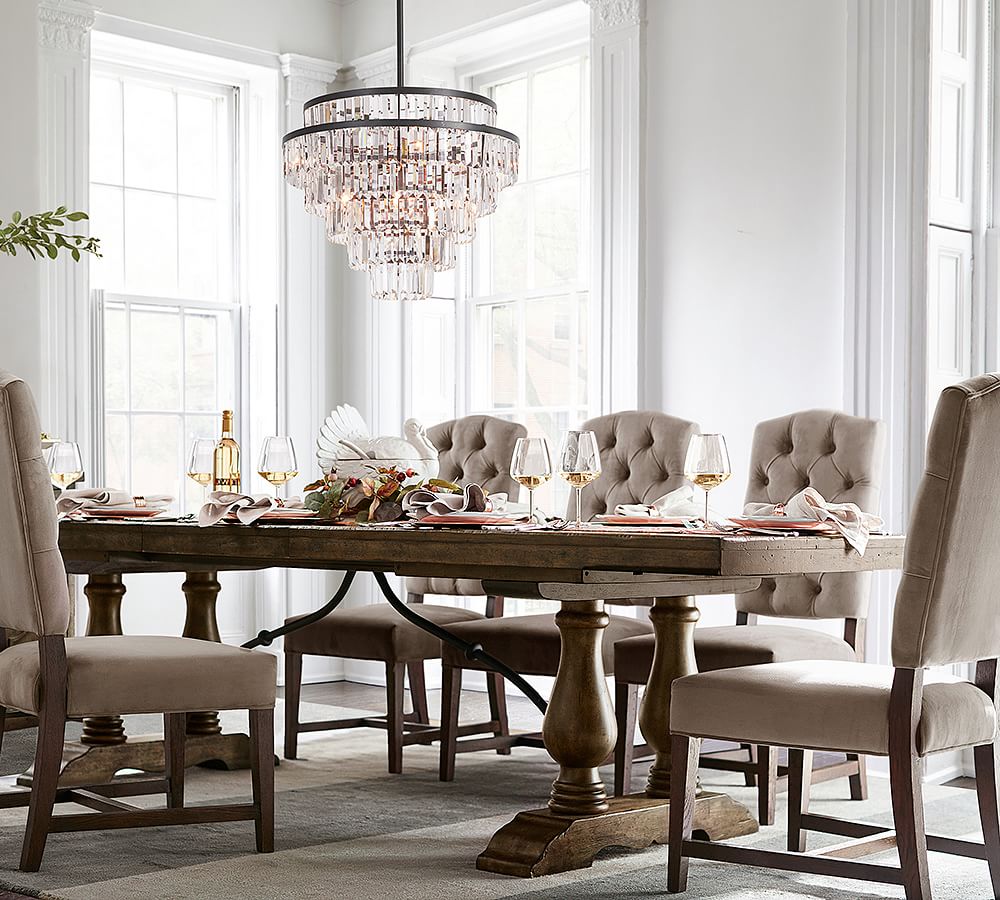 Gemma Crystal Round Chandelier | Pottery Barn