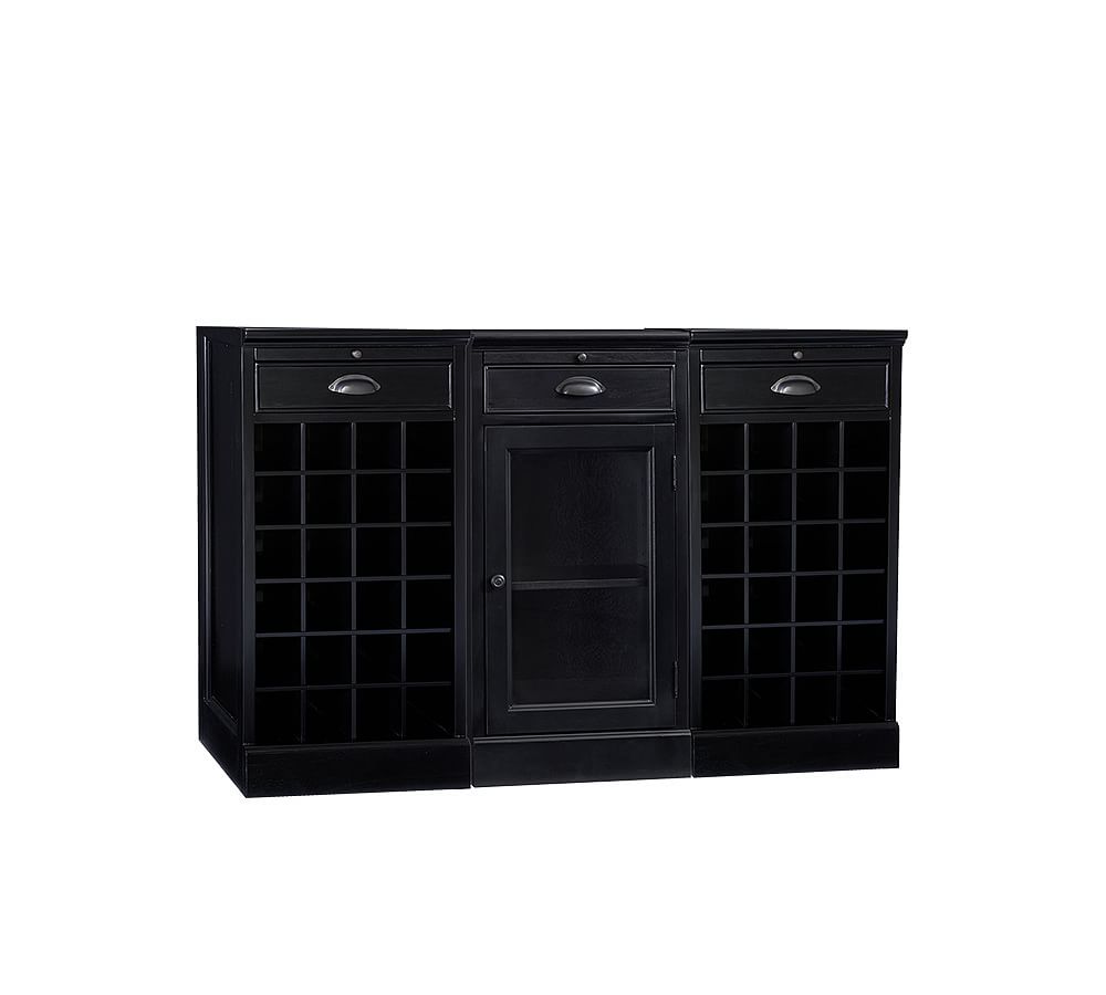 Modular Bar 54” Buffet With Double Wine Grid | Pottery Barn