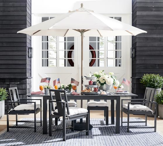 Indio Metal Outdoor Dining & Armchairs | Pottery Barn