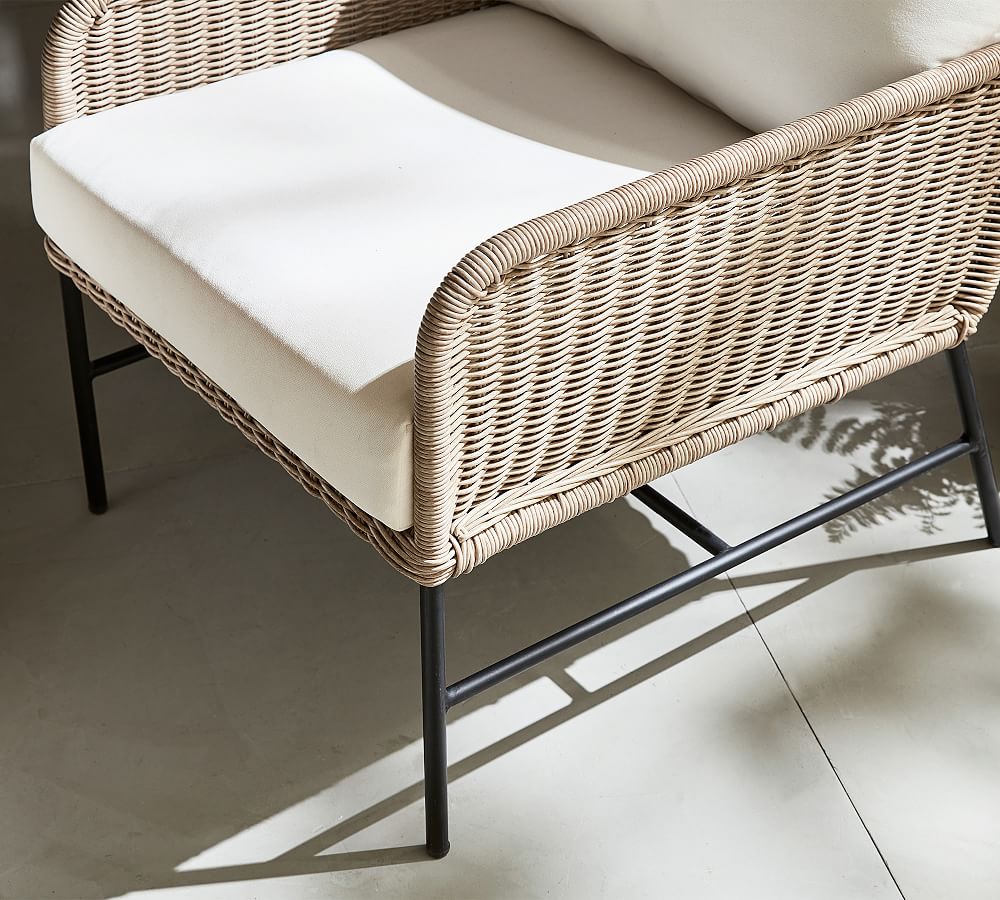 Tulum Wicker 24.5" Outdoor Lounge Chair | Pottery Barn