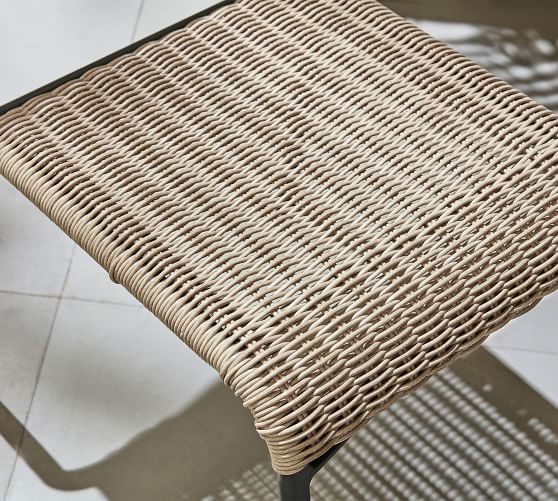 Tulum Wicker Patio Stacking Outdoor Dining Chair | Pottery Barn