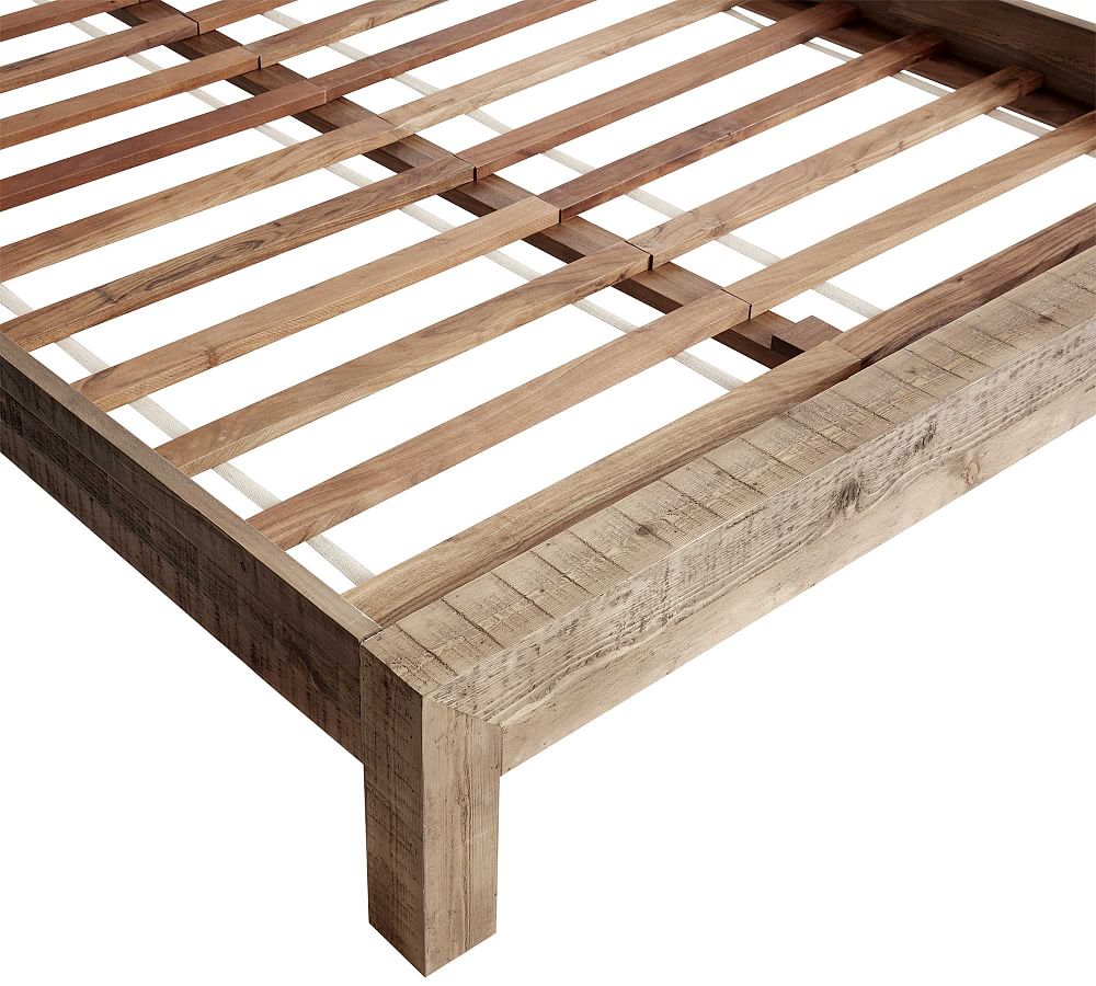 Hensley Reclaimed Wood Platform Bed | Pottery Barn
