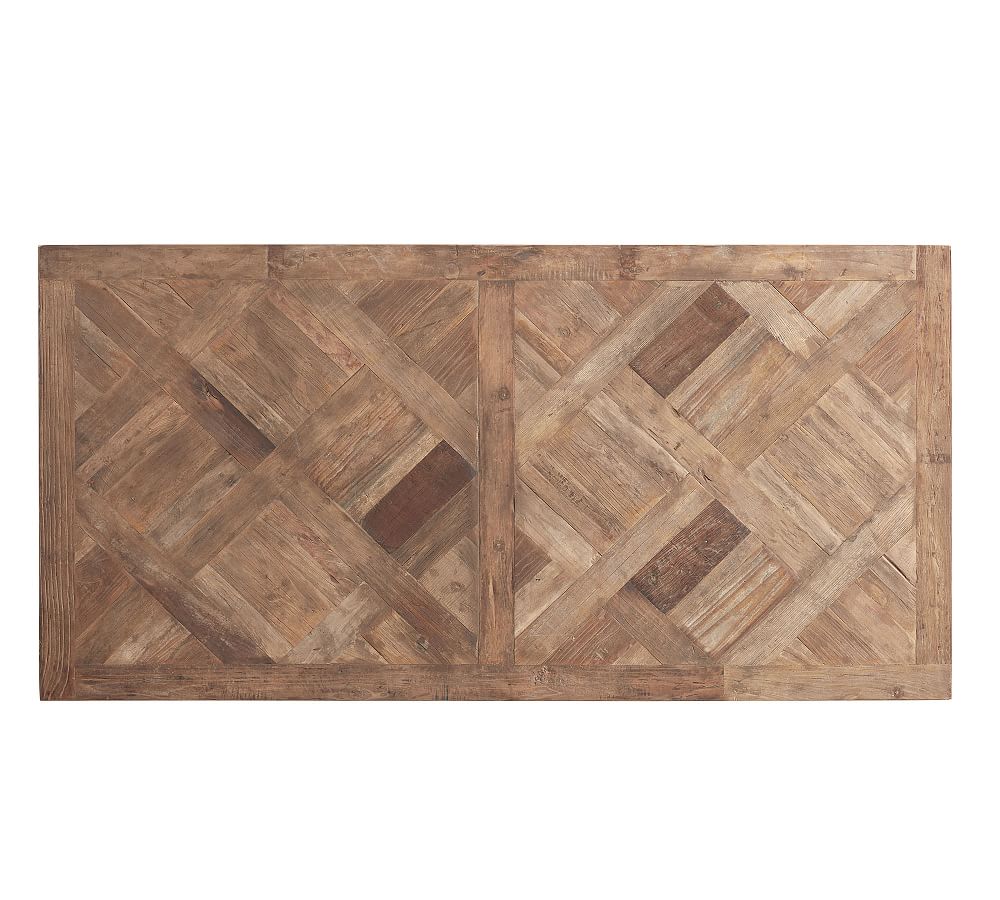 Parquet Rectangular Grand Reclaimed Wood Coffee Table | Pottery Barn