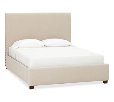 Raleigh Square Upholstered Bed | Pottery Barn