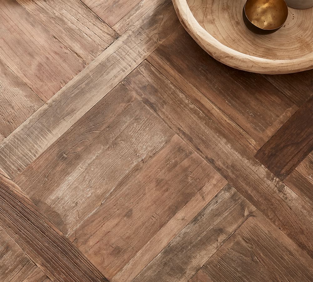 Parquet Square Reclaimed Wood Coffee Table | Pottery Barn