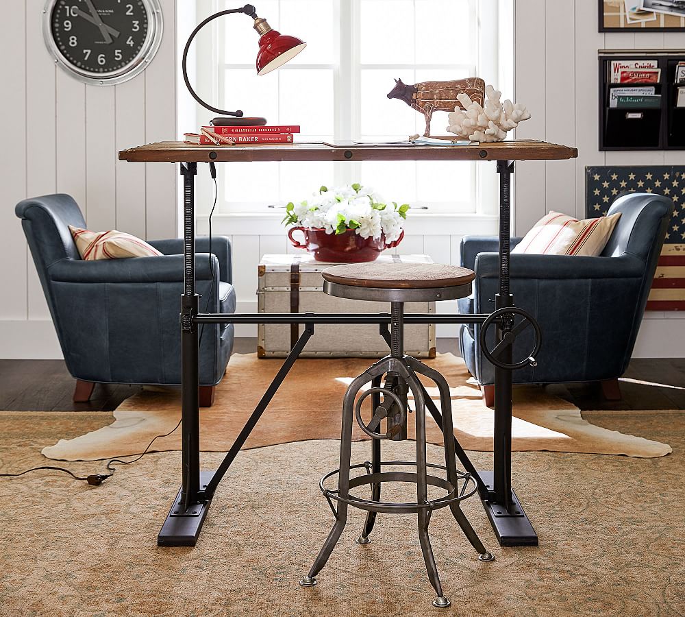 Pittsburgh Adjustable Height Bar Stool | Pottery Barn