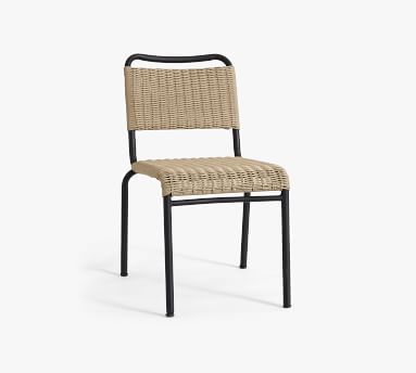 Tulum Wicker Patio Stacking Outdoor Dining Chair | Pottery Barn