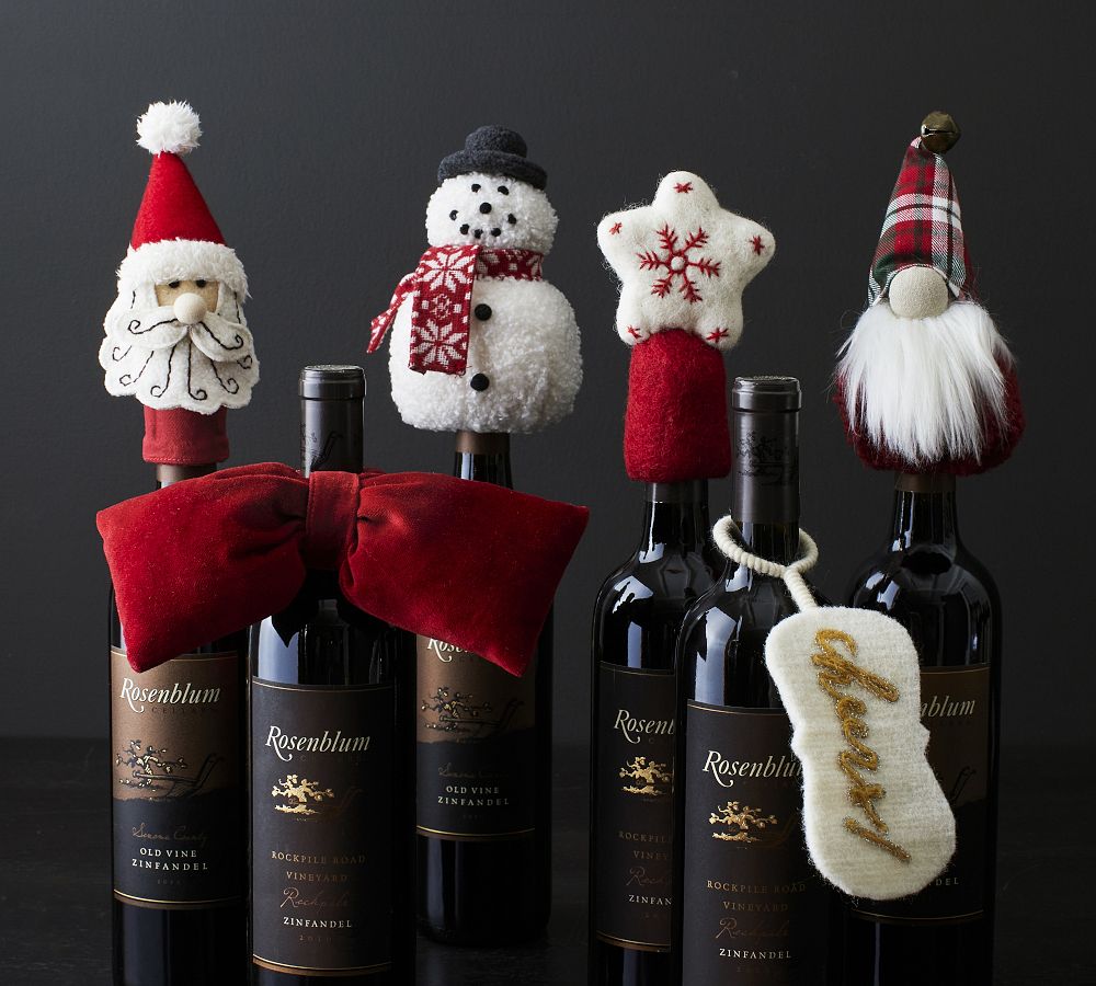 Holiday Wine Toppers | Pottery Barn