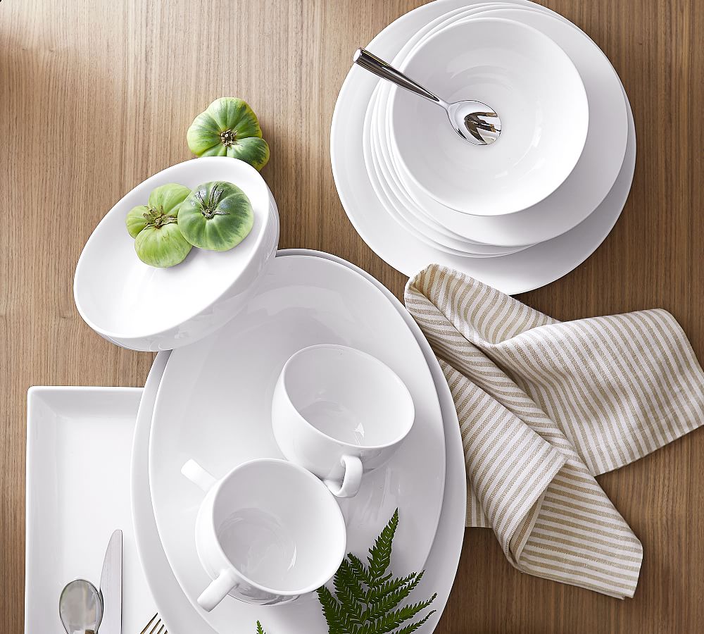 Classic Coupe Porcelain Dinner Plates | Pottery Barn