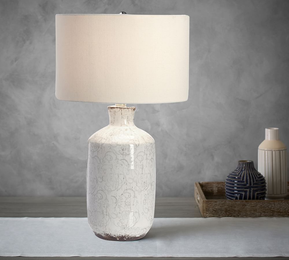 Jamie Young Bethany Ceramic Urn Table Lamp | Pottery Barn