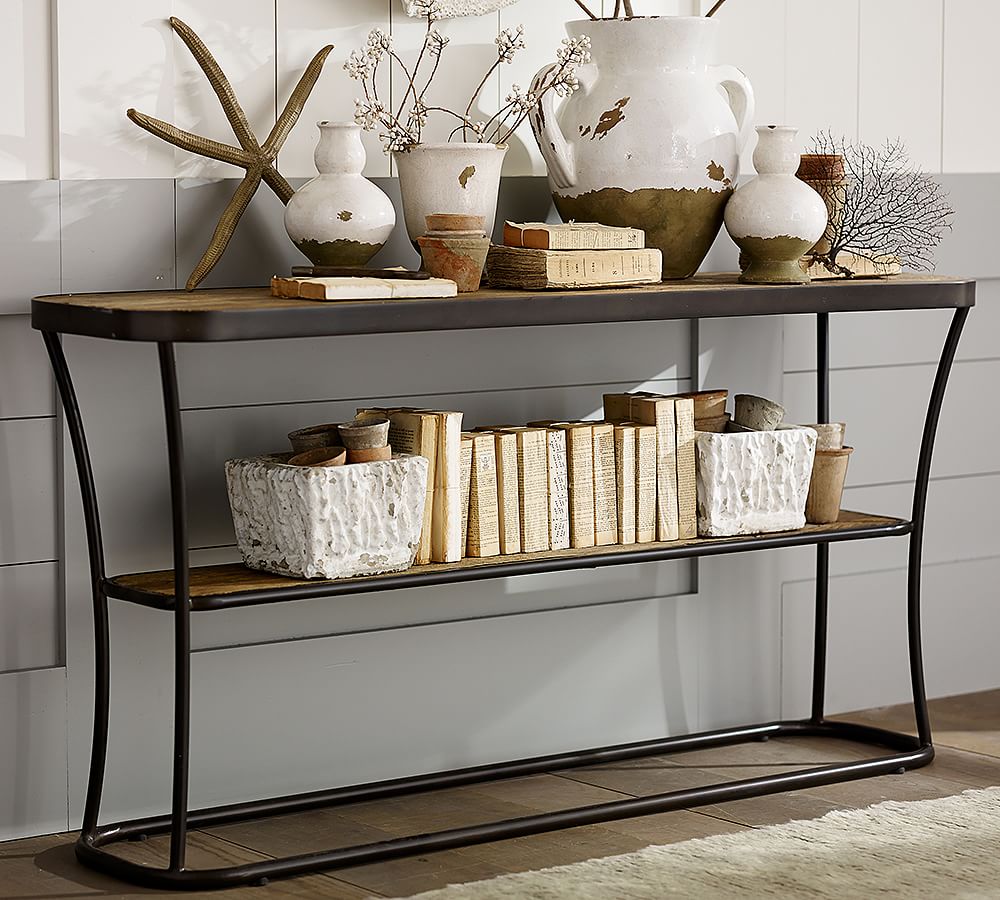 Bartlett Reclaimed Wood Console Table | Pottery Barn