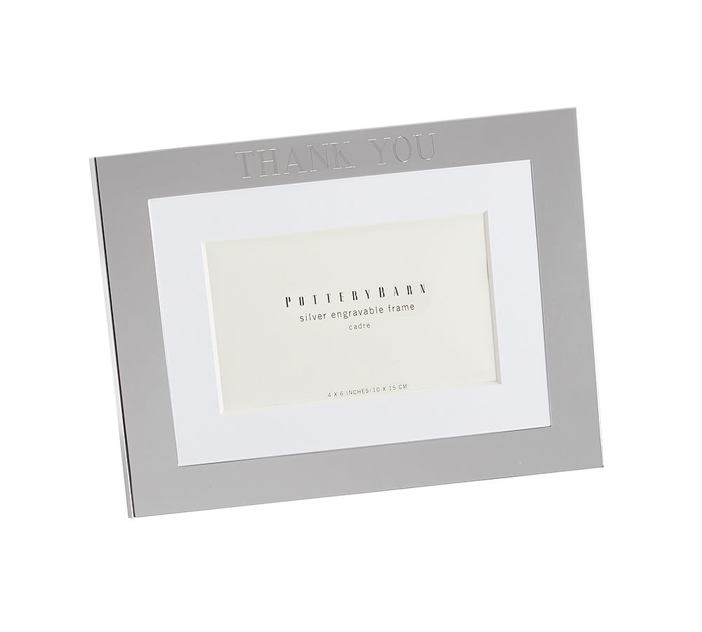 Personalized Silver-Plated Engravable Frames | Pottery Barn