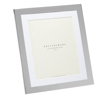 Personalized Silver-Plated Engravable Frames | Pottery Barn