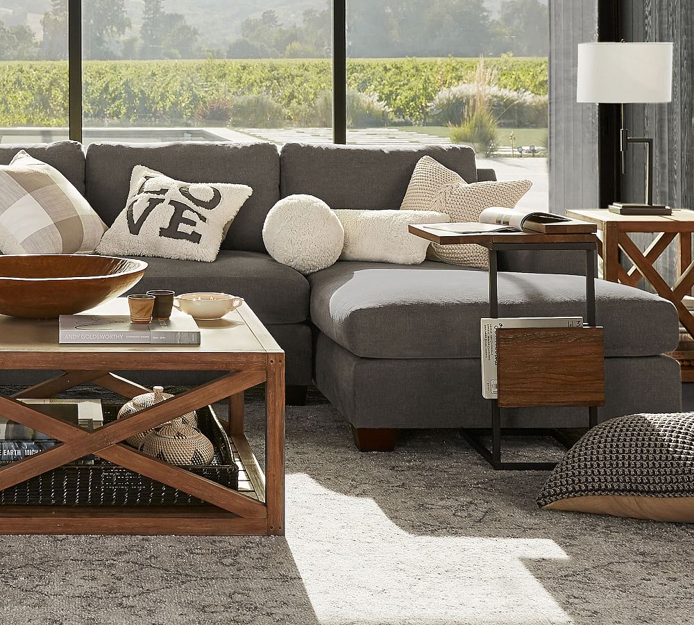 Allen Rectangular Extending C-Table | Pottery Barn