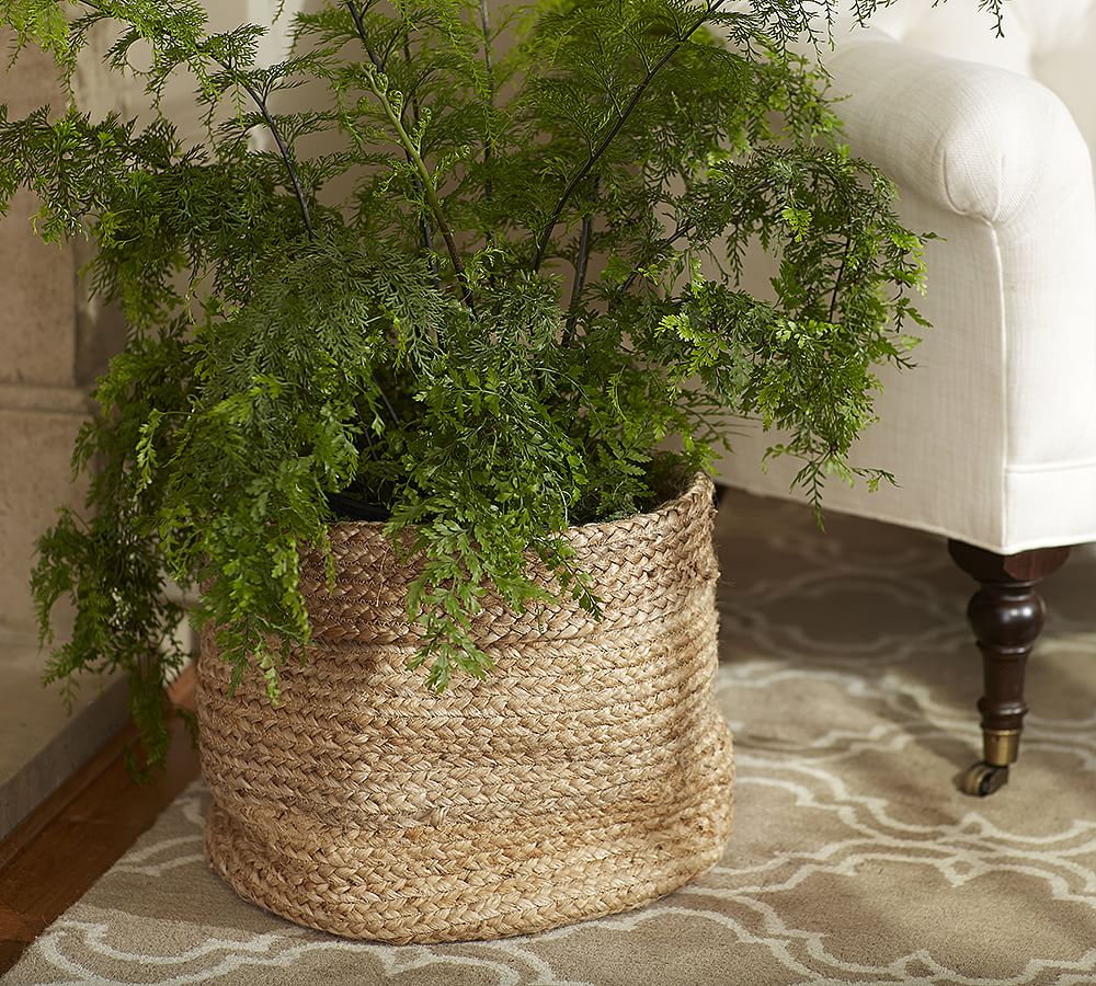 Braided Jute Storage Basket | Pottery Barn