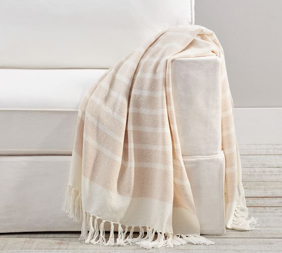 Everywhere Striped Indoor/Outdoor Throw | Pottery Barn
