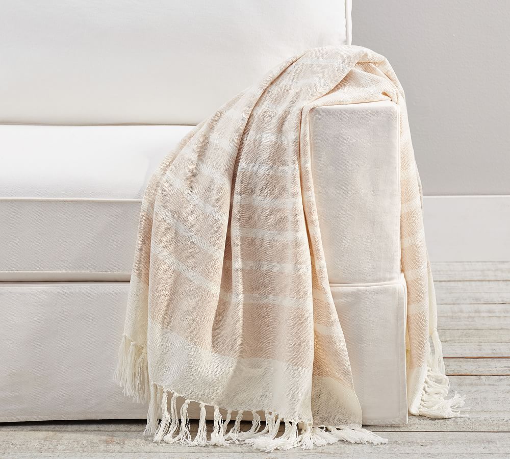 Everywhere Striped Indoor/Outdoor Throw | Pottery Barn