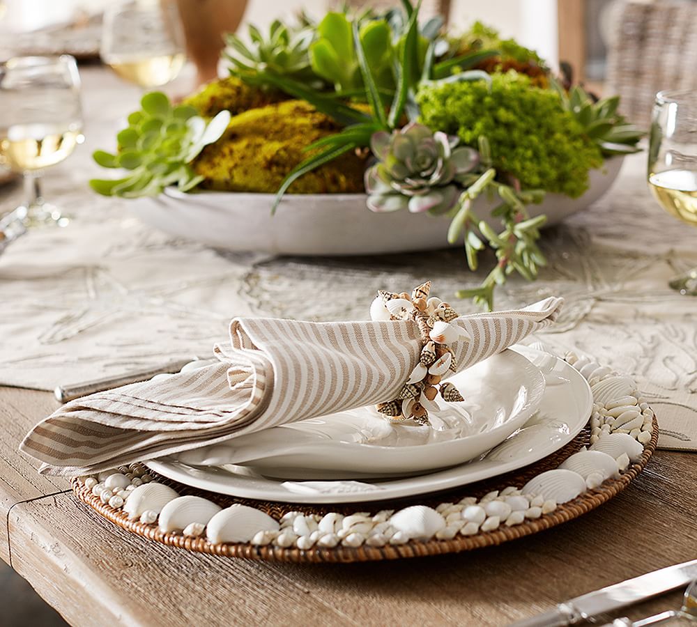 Shell Napkin Ring, Set of 4 | Pottery Barn
