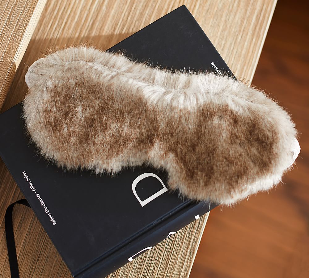 Faux Fur Eye Mask | Pottery Barn