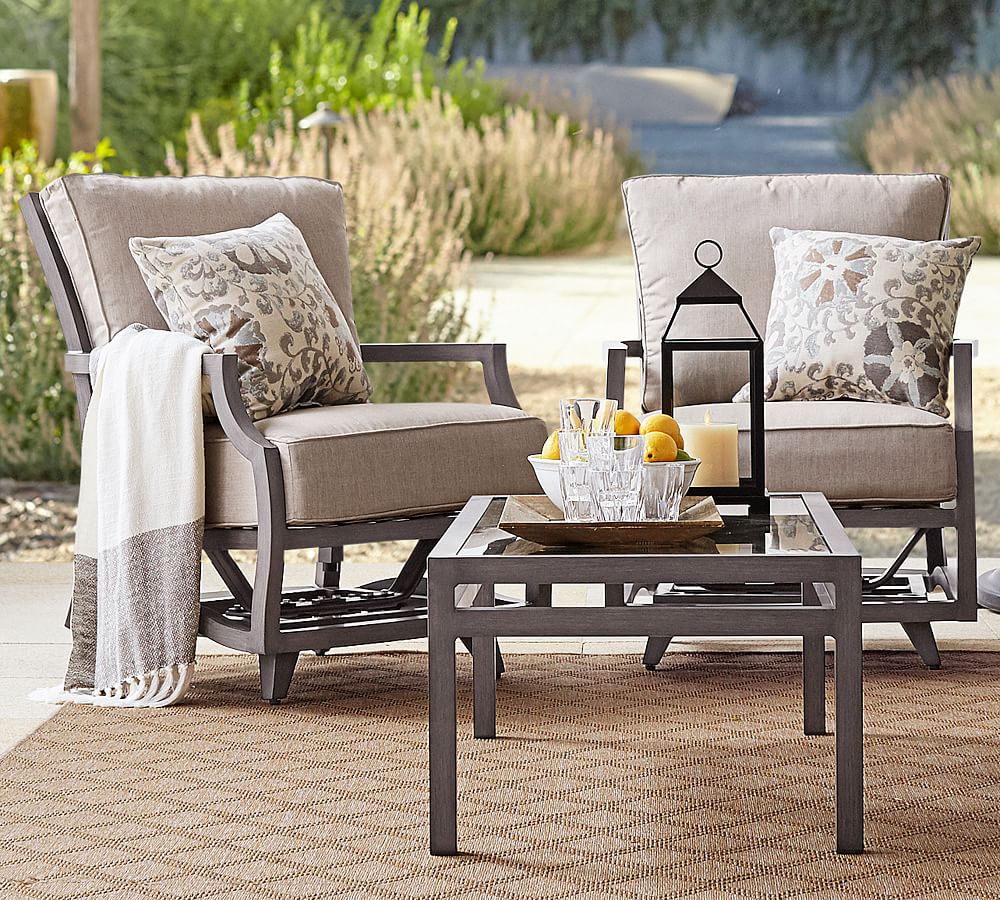 Canyon Metal Spring Lounge Chair | Pottery Barn