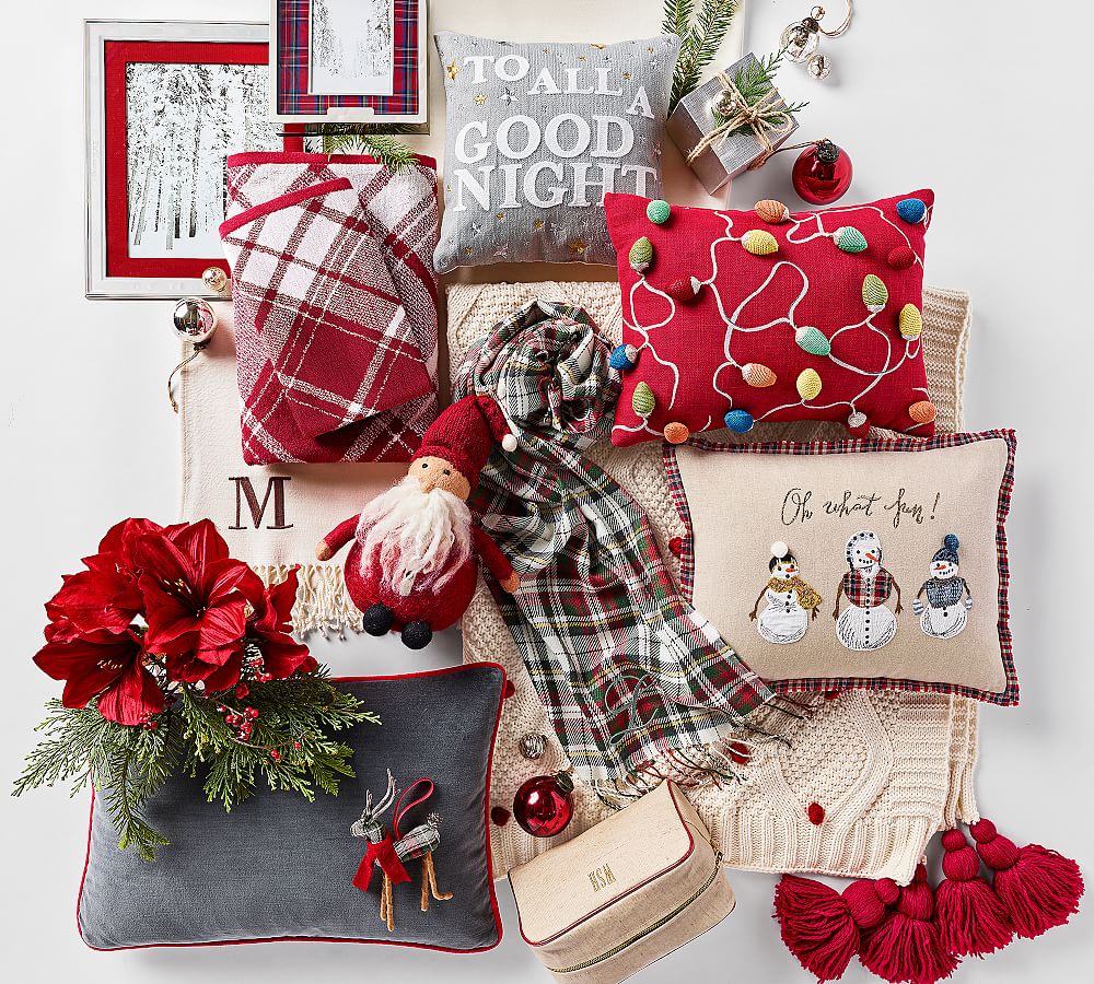 Merry & Bright Lights Decorative Pillow | Pottery Barn