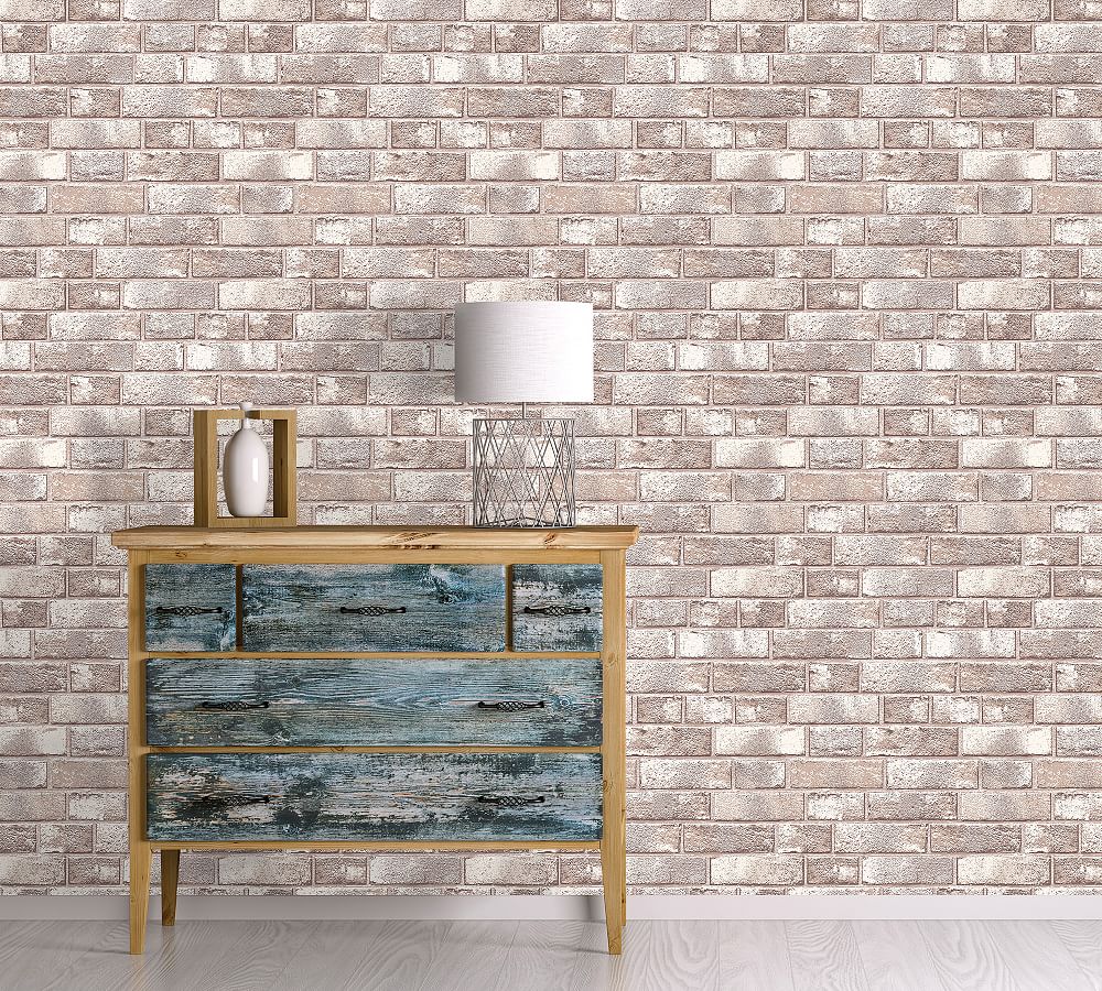 Brick Removable Wallpaper | Pottery Barn