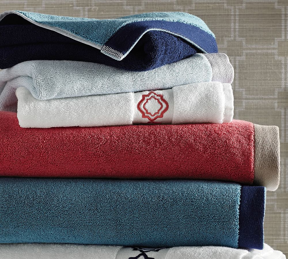 Colorblock Bath Towels | Pottery Barn