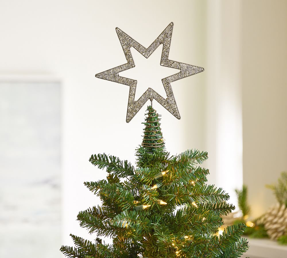 Beaded Star Tree Topper | Pottery Barn