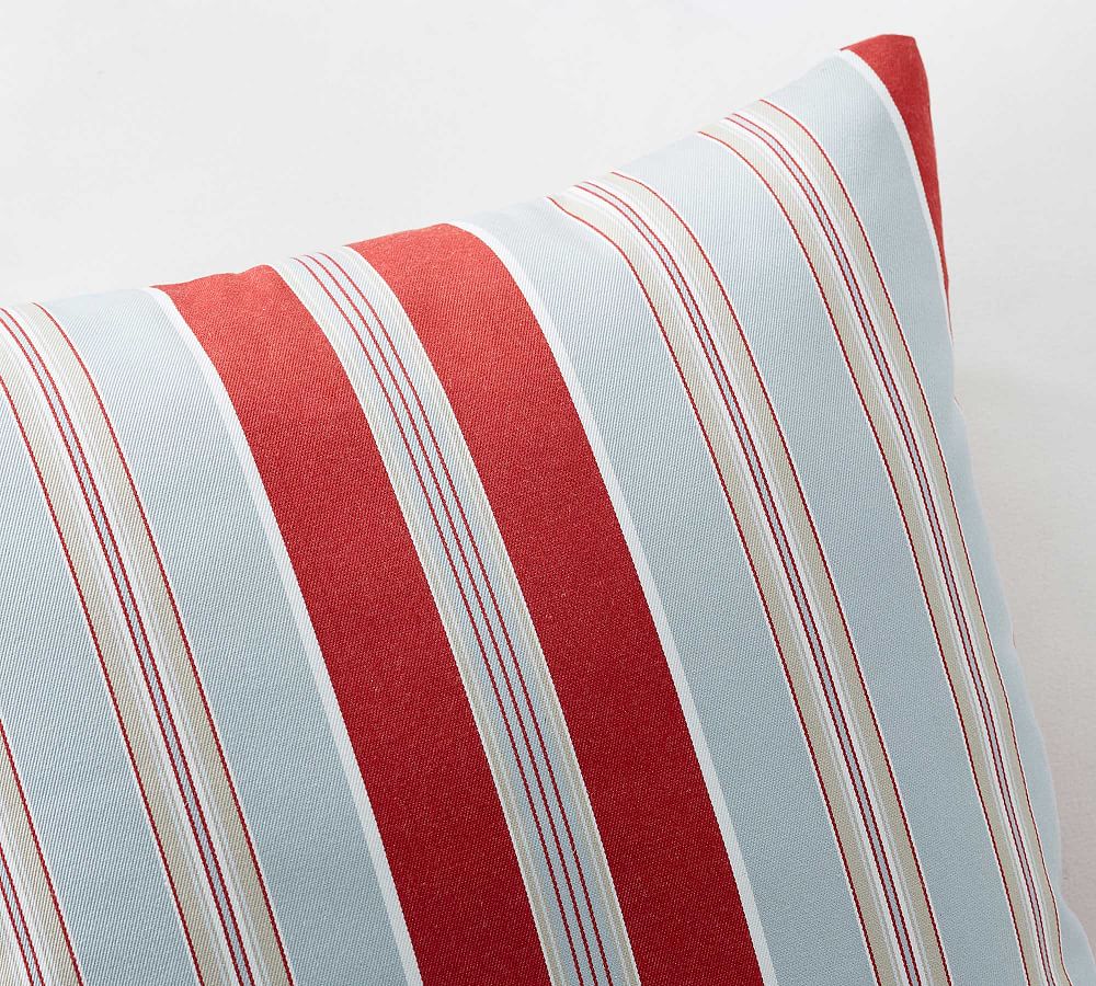 Striped Outdoor Throw Pillow | Pottery Barn