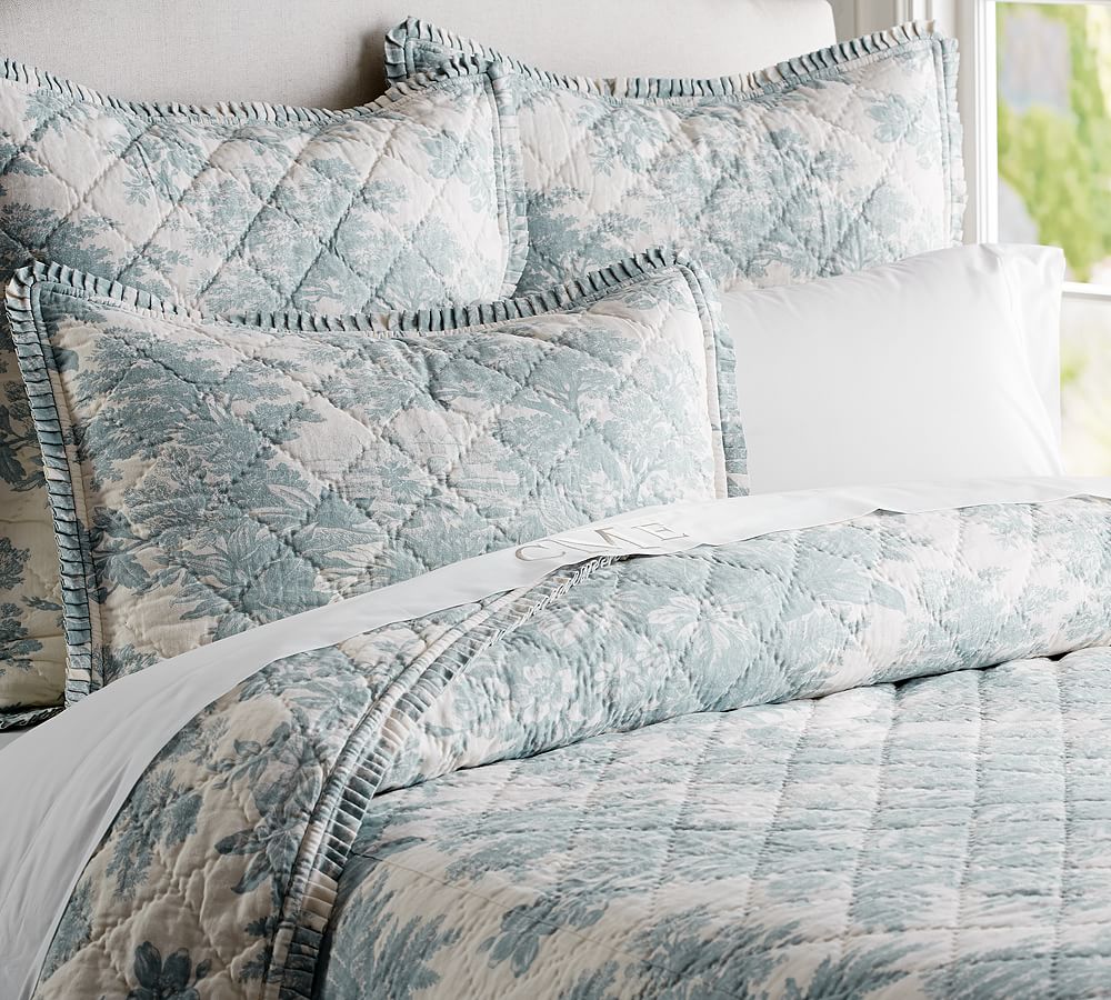 Matine Toile Quilt & Shams | Pottery Barn
