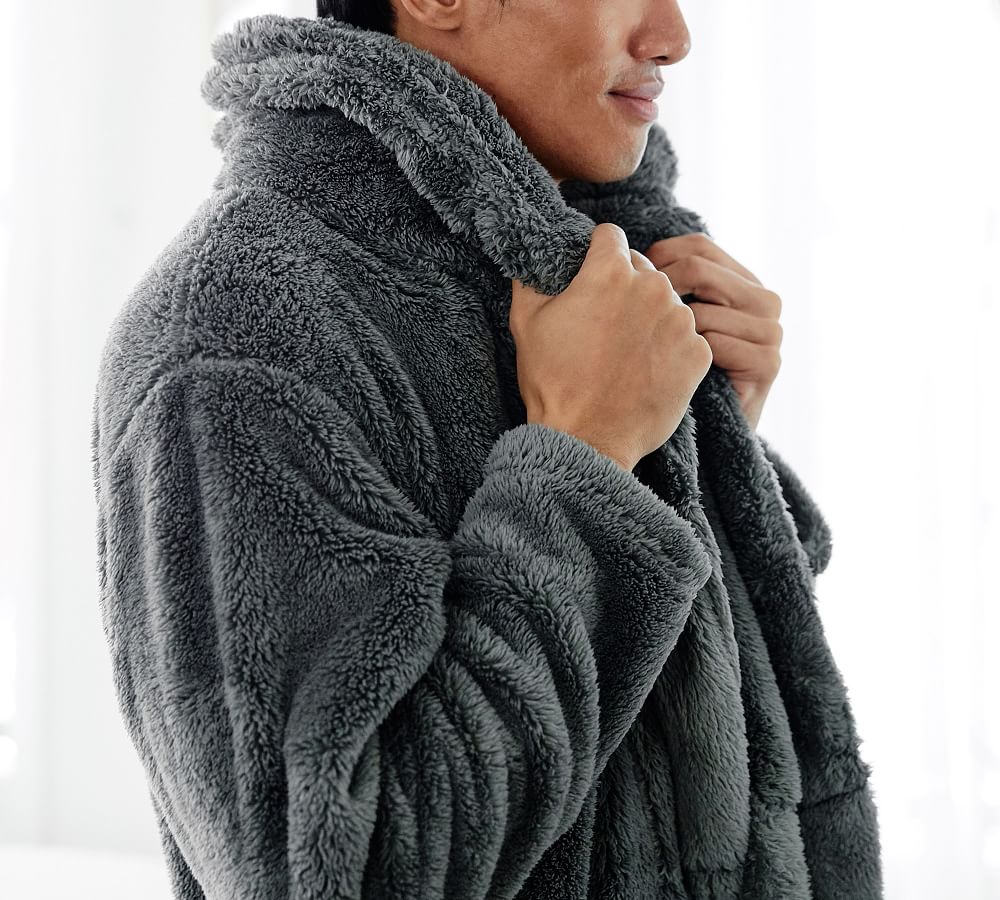 Gravity X Modernist Weighted Fleece Robe | Pottery Barn