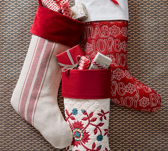 Grain Sack Stripe Stocking | Pottery Barn