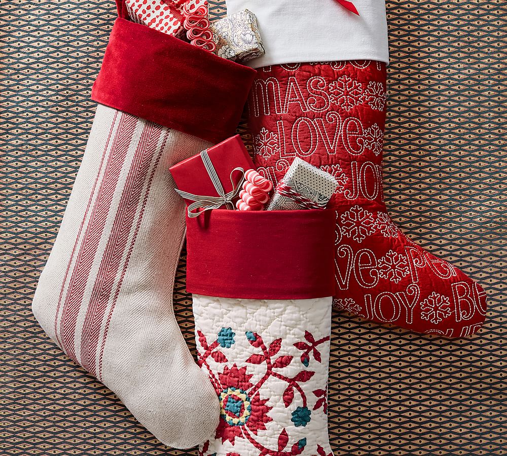 Grain Sack Stripe Stocking | Pottery Barn