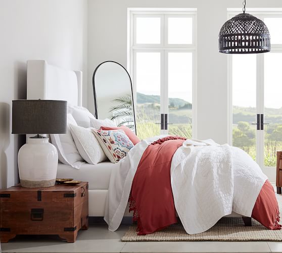 Textured Gallery Straight Sided Shade | Pottery Barn