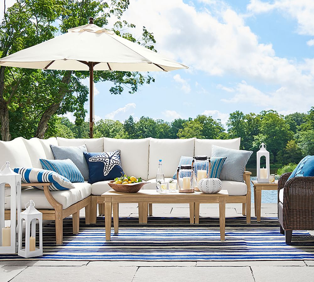 Belmont Outdoor Sectional Components | Pottery Barn