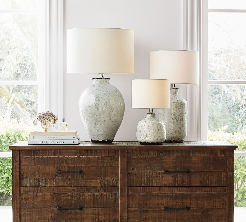 Jamie Young Bethany Ceramic Urn Table Lamp | Pottery Barn