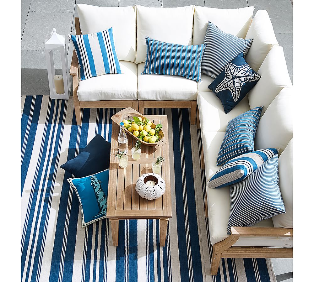 Belmont Outdoor Sectional Components | Pottery Barn