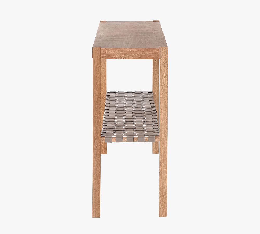 Bardill Woven Leather Console Table | Pottery Barn
