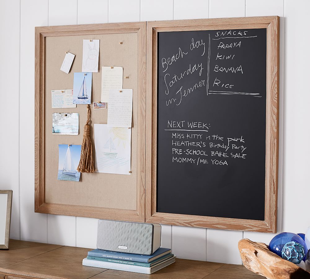Printers Home Office Linen Pinboard | Pottery Barn