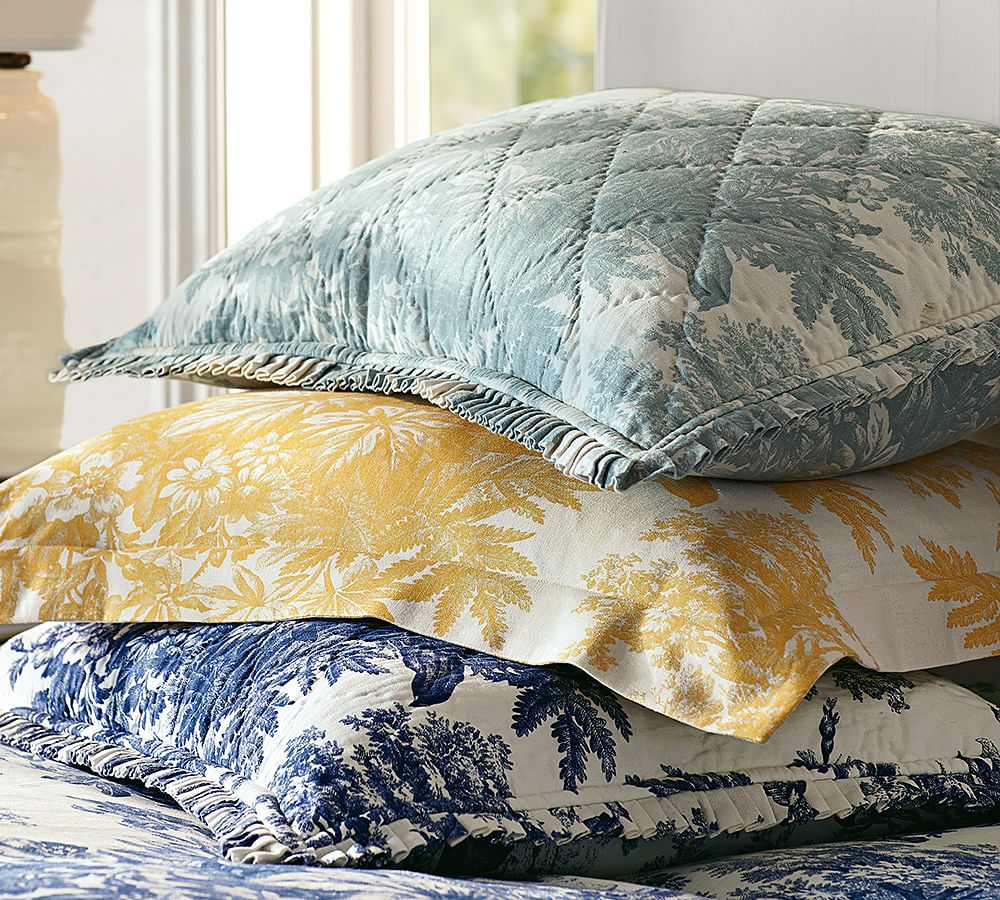 Matine Toile Quilt & Shams | Pottery Barn