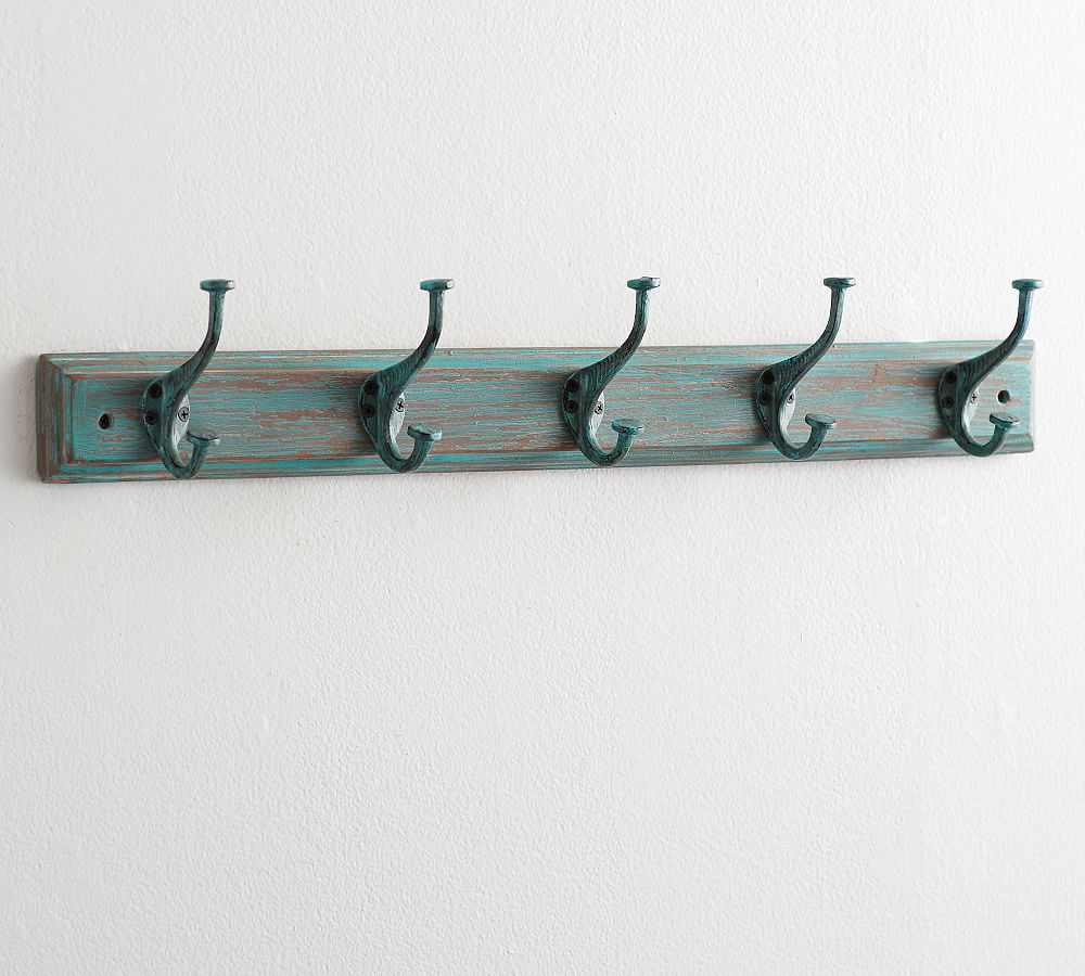 Five Blue Hooks | Pottery Barn