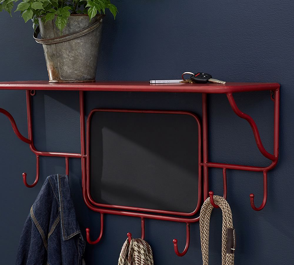 Red Chalkboard Shelf | Pottery Barn
