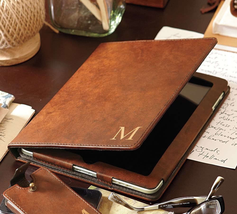 Saddle Leather Tablet Case | Pottery Barn