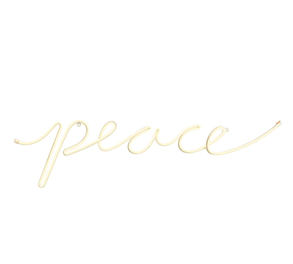 Peace Light Up Sign | Pottery Barn