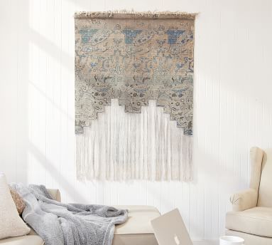 Cotton Fringed Rug Tapestry | Wall Decor | Pottery Barn